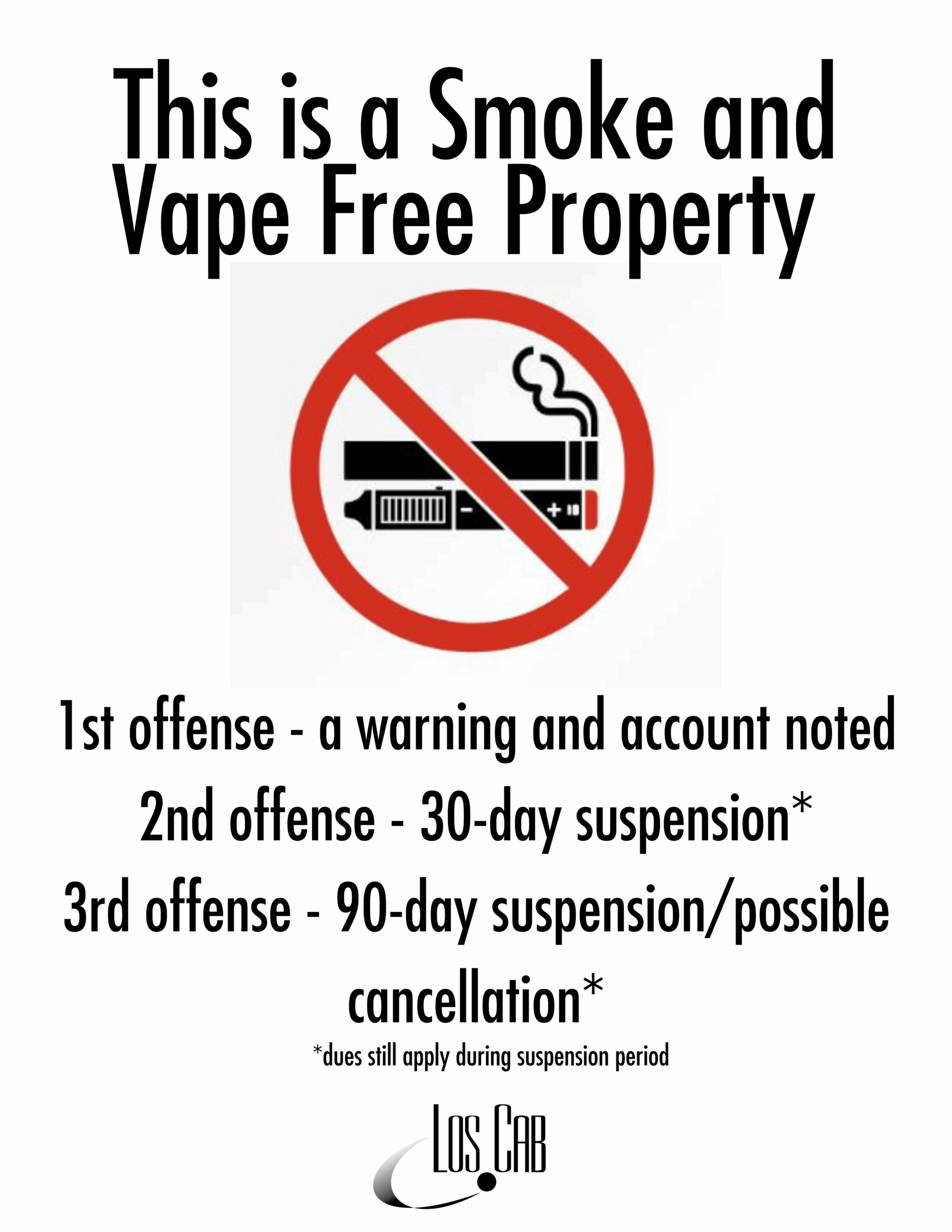 Smoking Policy - Los Cab Sports Club